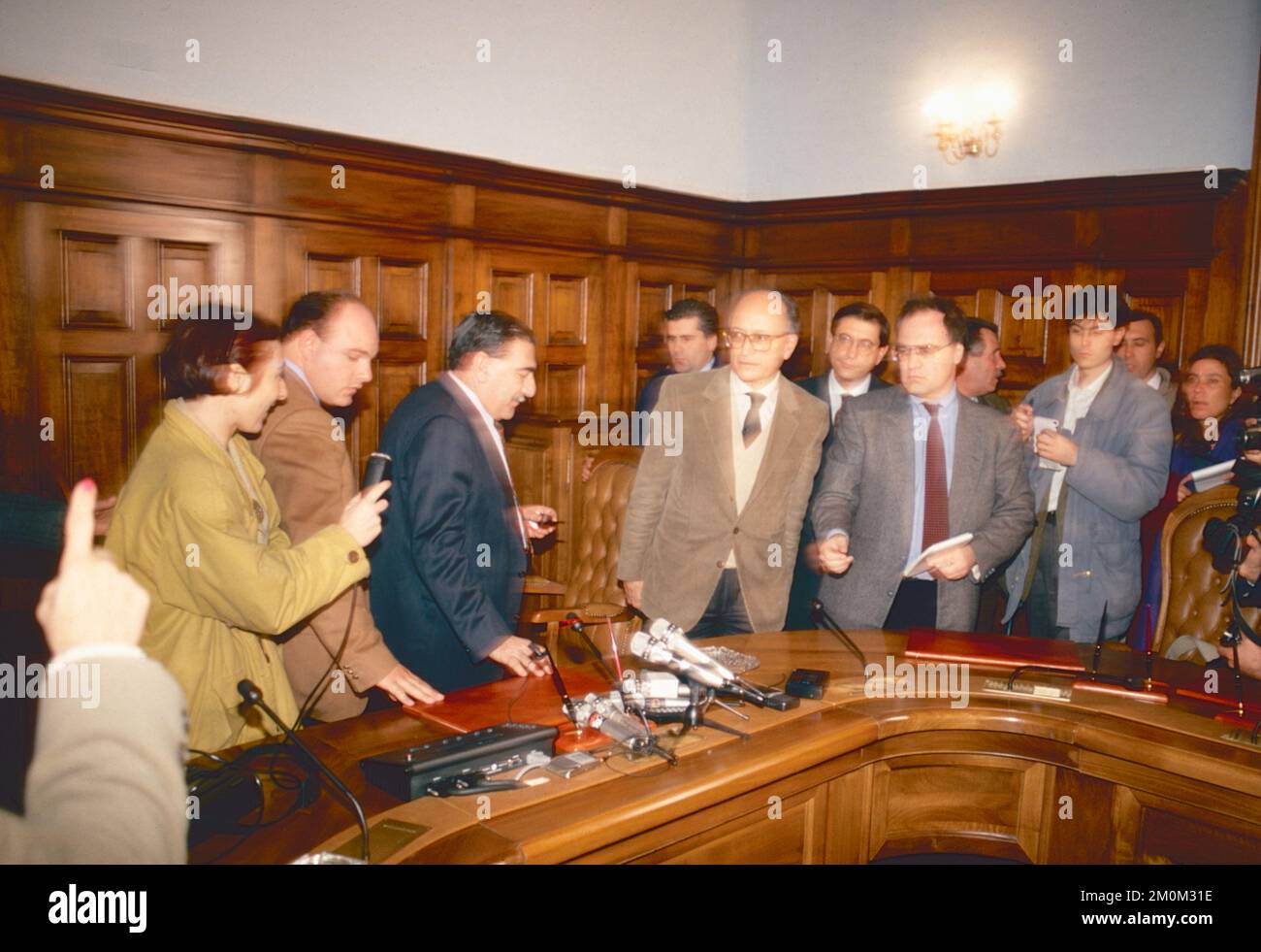Meeting between Italian National Anti-Mafia Prosecutor Bruno Siclari ...