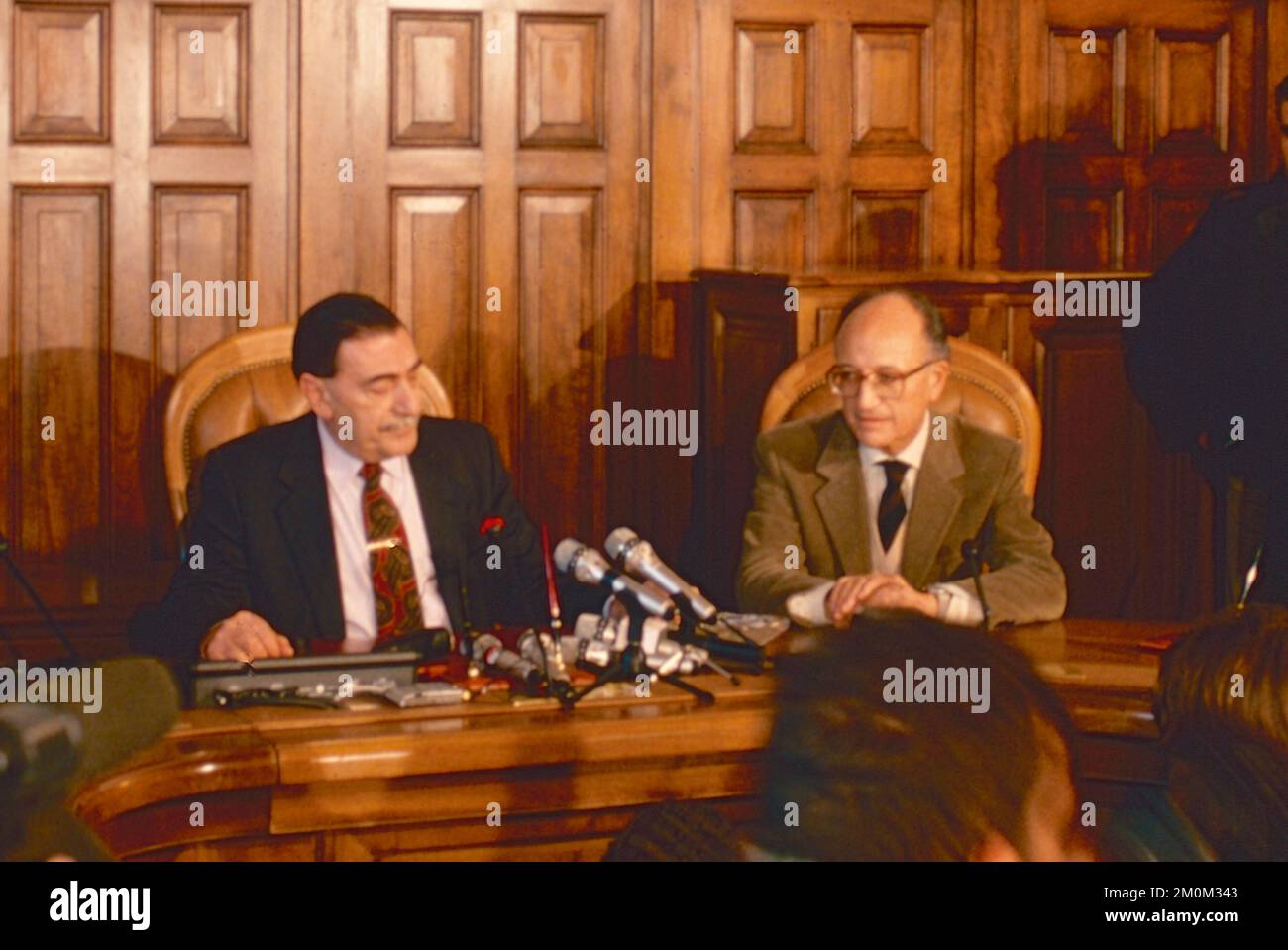 Meeting between Italian National Anti-Mafia Prosecutor Bruno Siclari ...