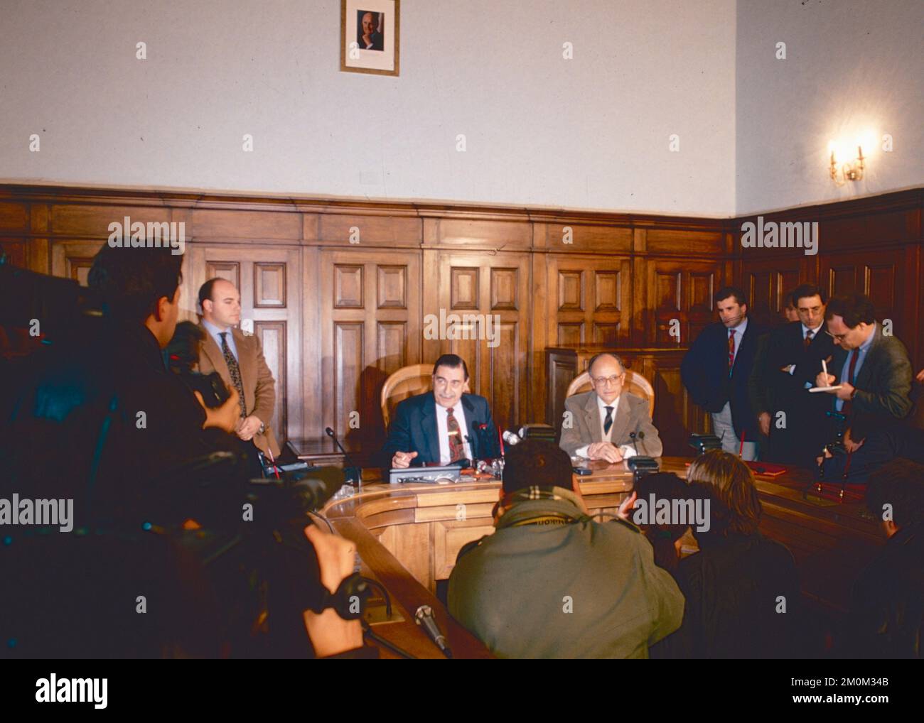 Meeting between Italian National Anti-Mafia Prosecutor Bruno Siclari ...