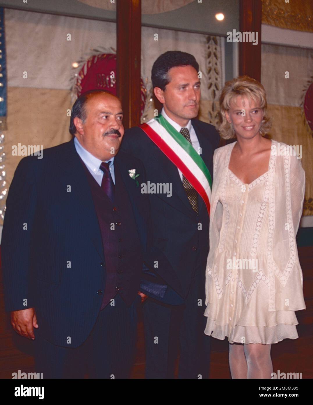 Italian journalist Maurizio Costanzo, politician and mayor of Rome ...