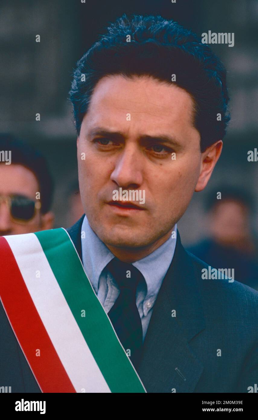 Italian politician Francesco Rutelli mayor of Rome, Italy 1994 Stock ...