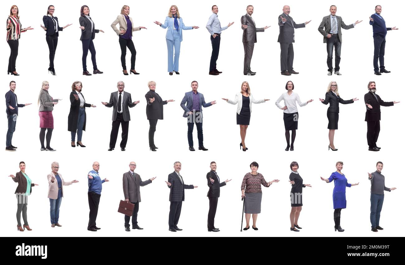 group of successful business people isolated on white Stock Photo - Alamy
