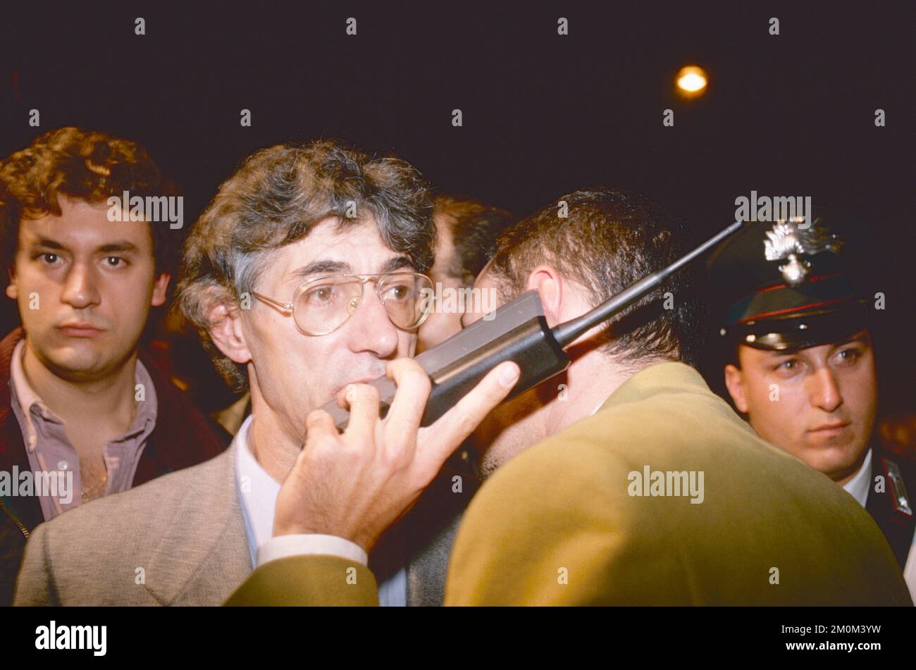 Italian politicians Umberto Bossi at the Feast of Lega at Piper, Rome ...
