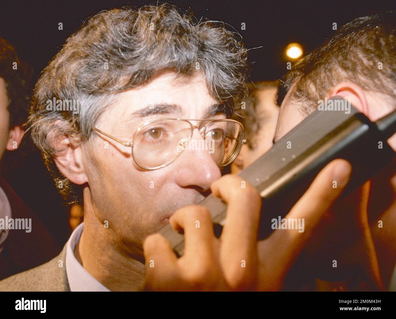 Italian politicians Umberto Bossi at the Feast of Lega at Piper, Rome ...