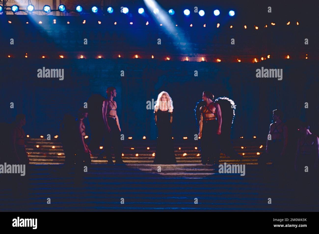 German top-model Claudia Schiffer at the Donna Sotto le Stelle Show ...