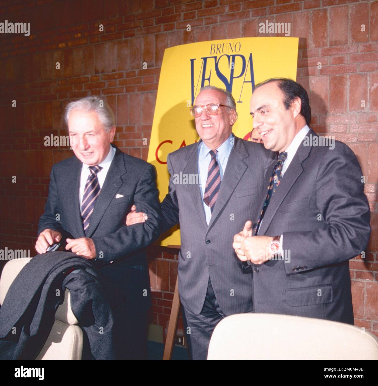 Italian prosecutor Giulio Catelani, politician Alfredo Biondi and ...