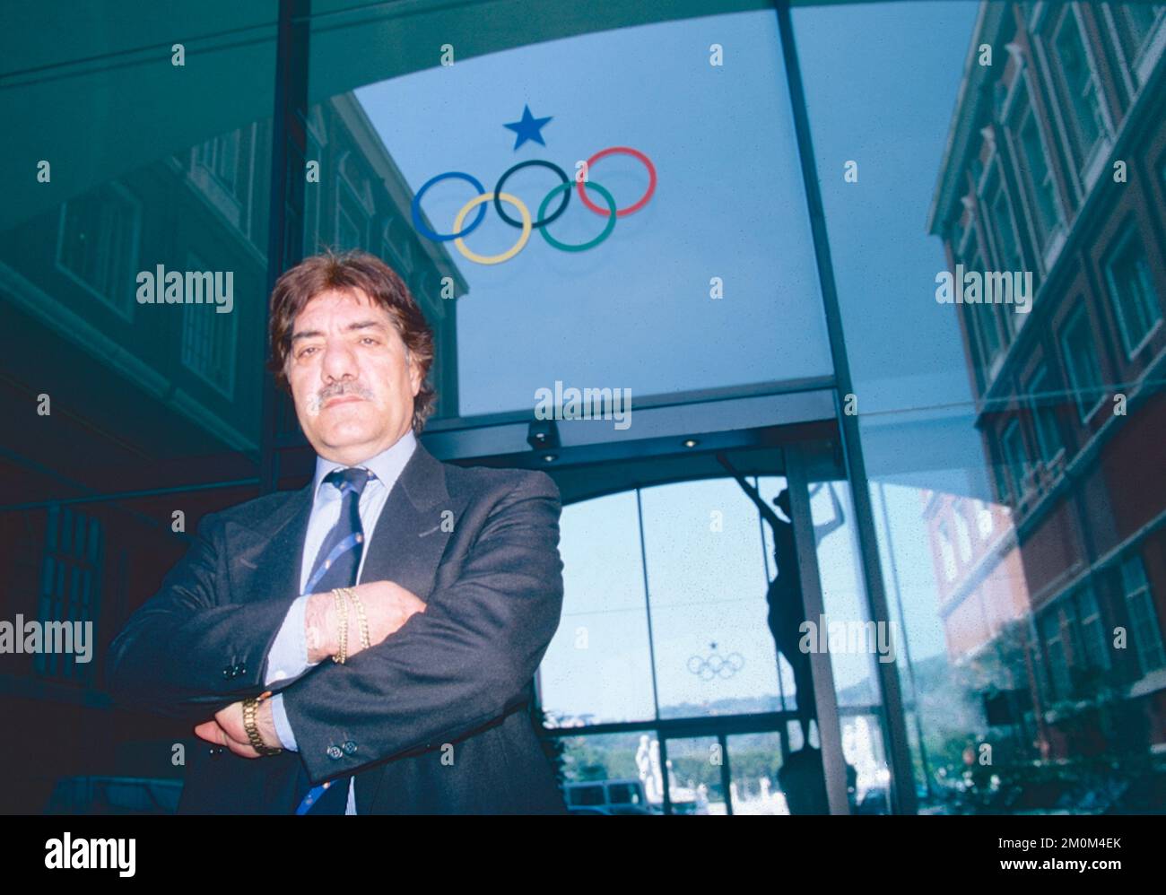 Italian sport manager and President of CONI Olympic Committee Gianni ...