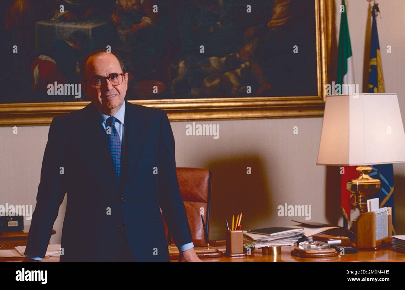 Italian enterpreneur and politician Minister Francesco Merloni, Rome ...
