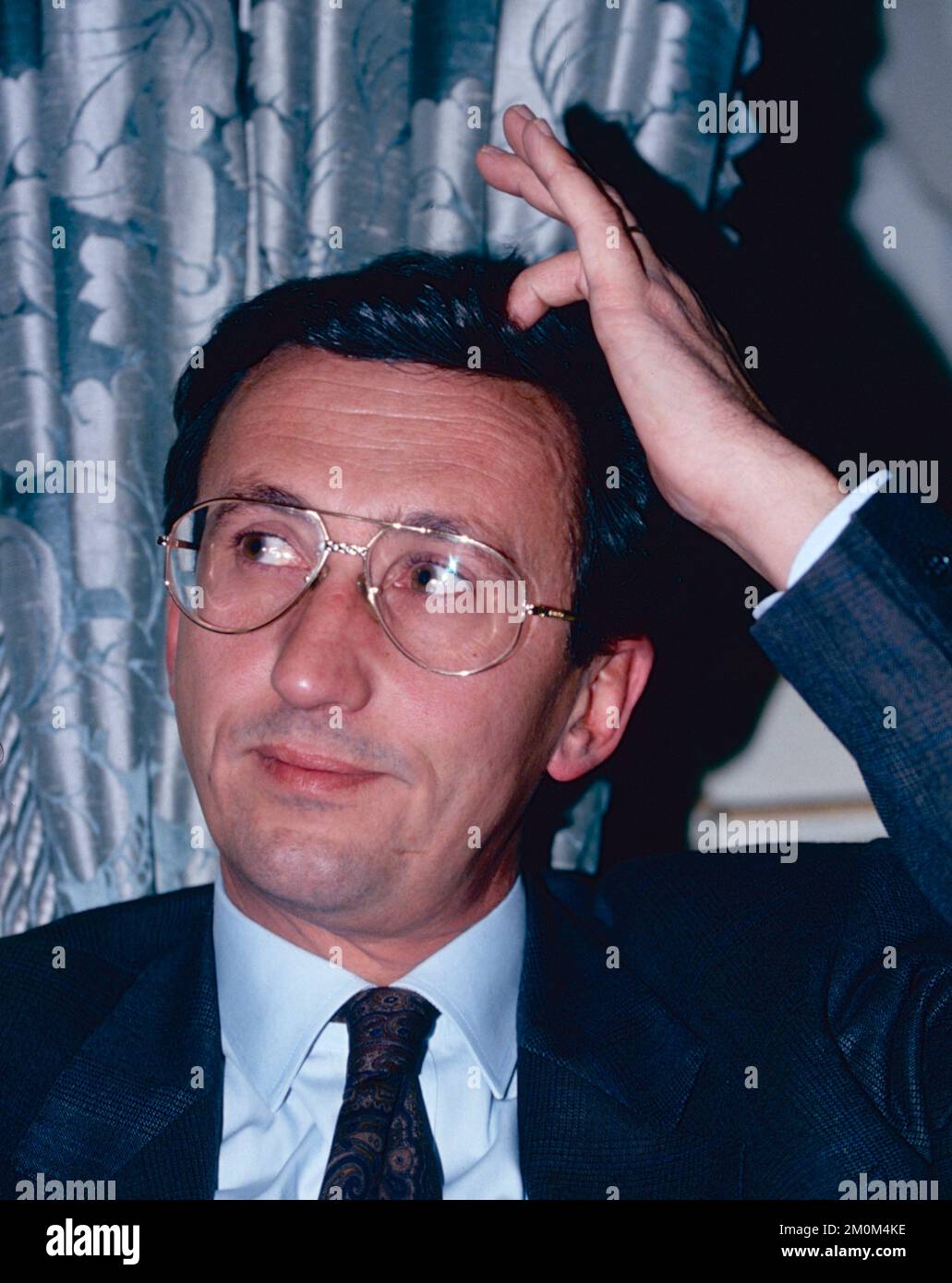Italian politician Gianfranco Fini, Rome, Italy 1993 Stock Photo - Alamy