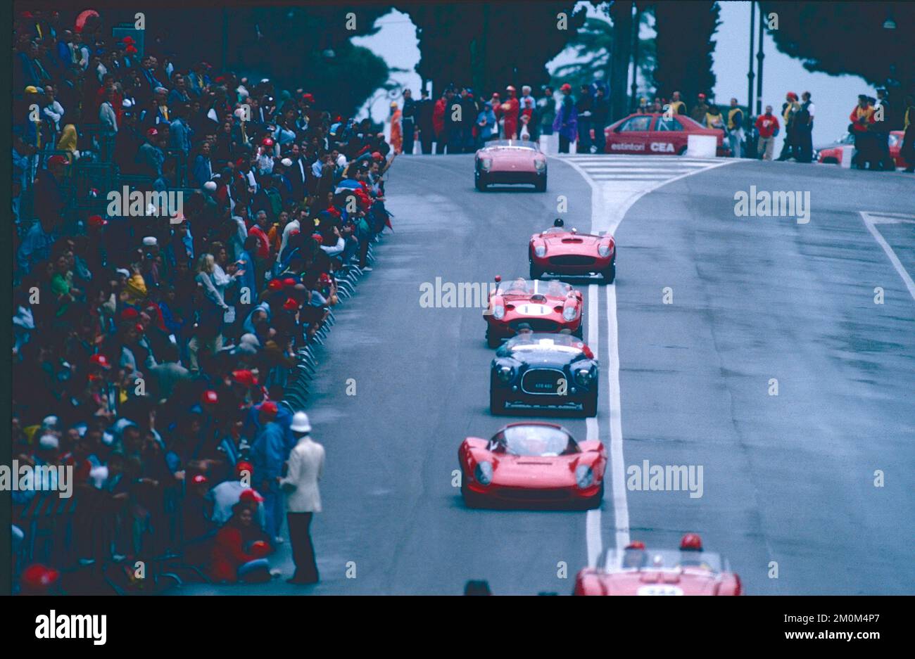 Historical Ferrari cars rally, Rome, Italy 1990s Stock Photo - Alamy