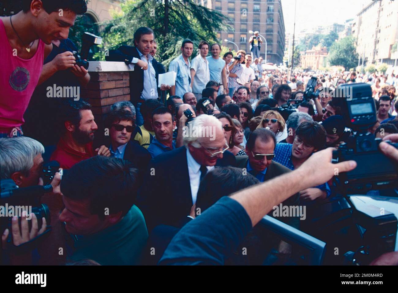 Italian radical politician Giacinto said Marco Pannella (centre) at a ...