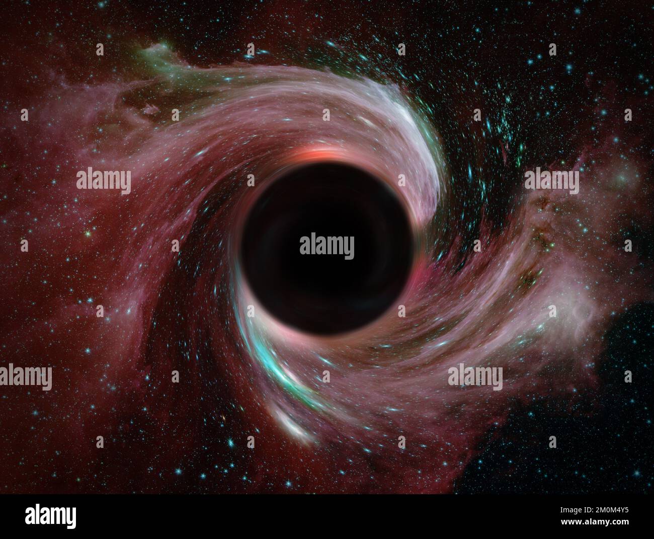 Black hole in deep space, cosmic landscape. Elements of this image ...