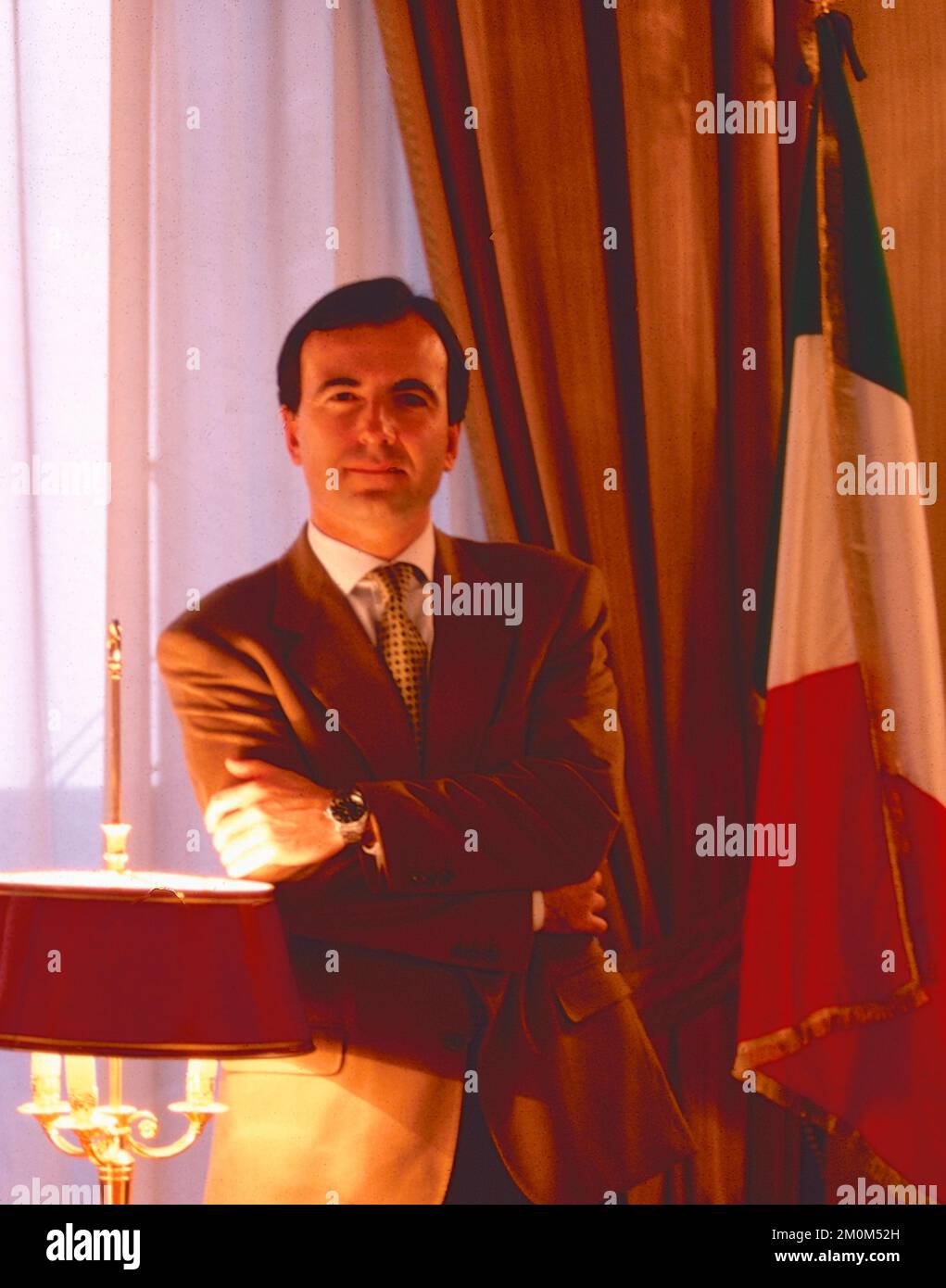 Italian politician and magistrate Minister Franco Frattini, Italy 1995 ...
