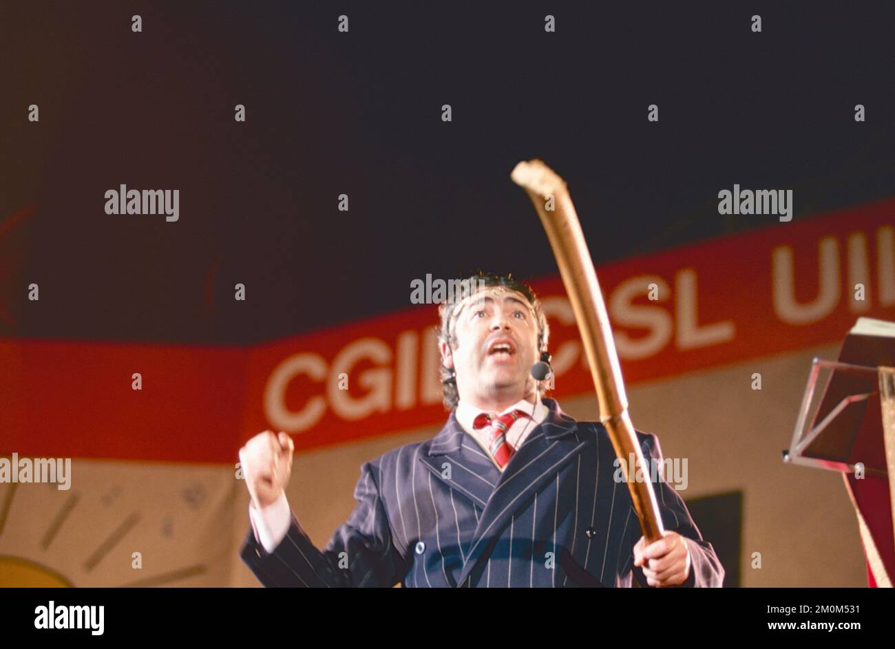 Italian actor, comedian and singer Pier Francesco Loche at the May 1st ...