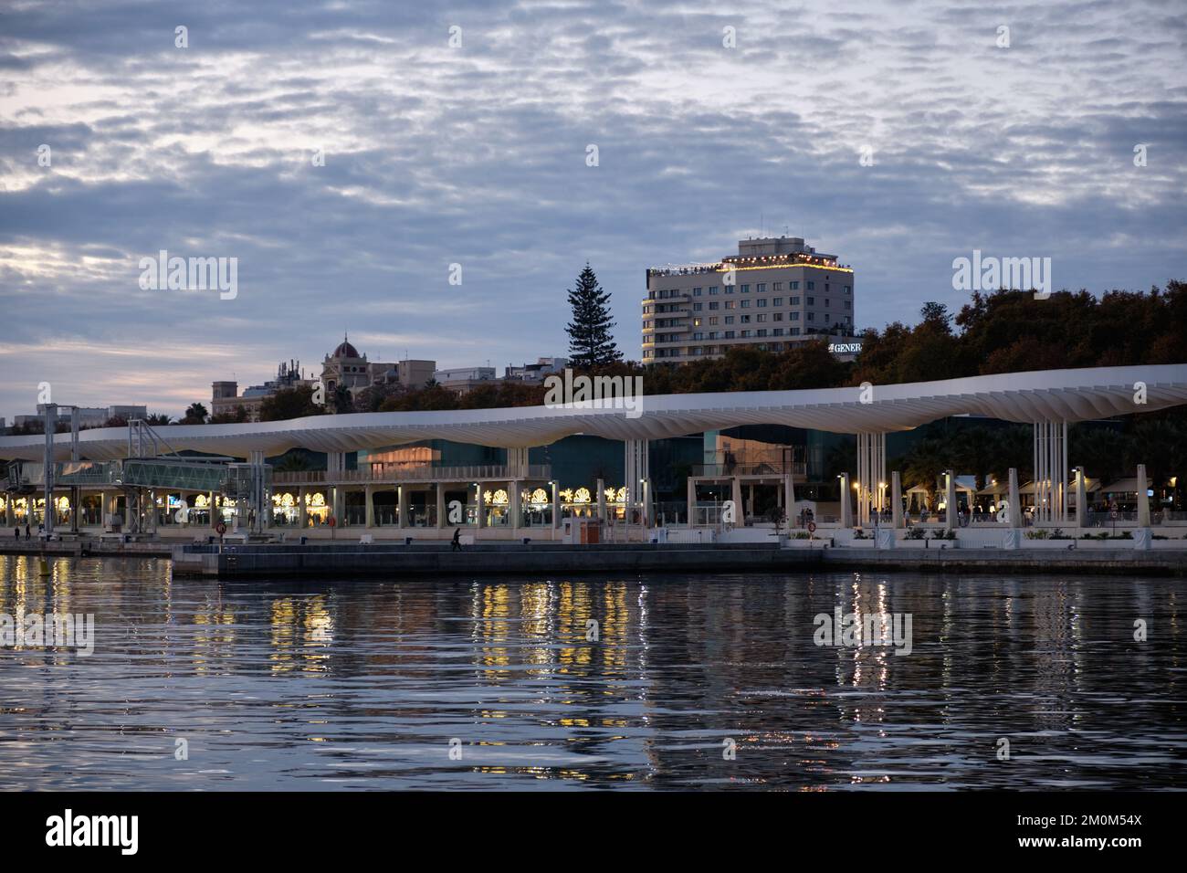Muelle dos, port of Málaga, Spain Stock Photo - Alamy