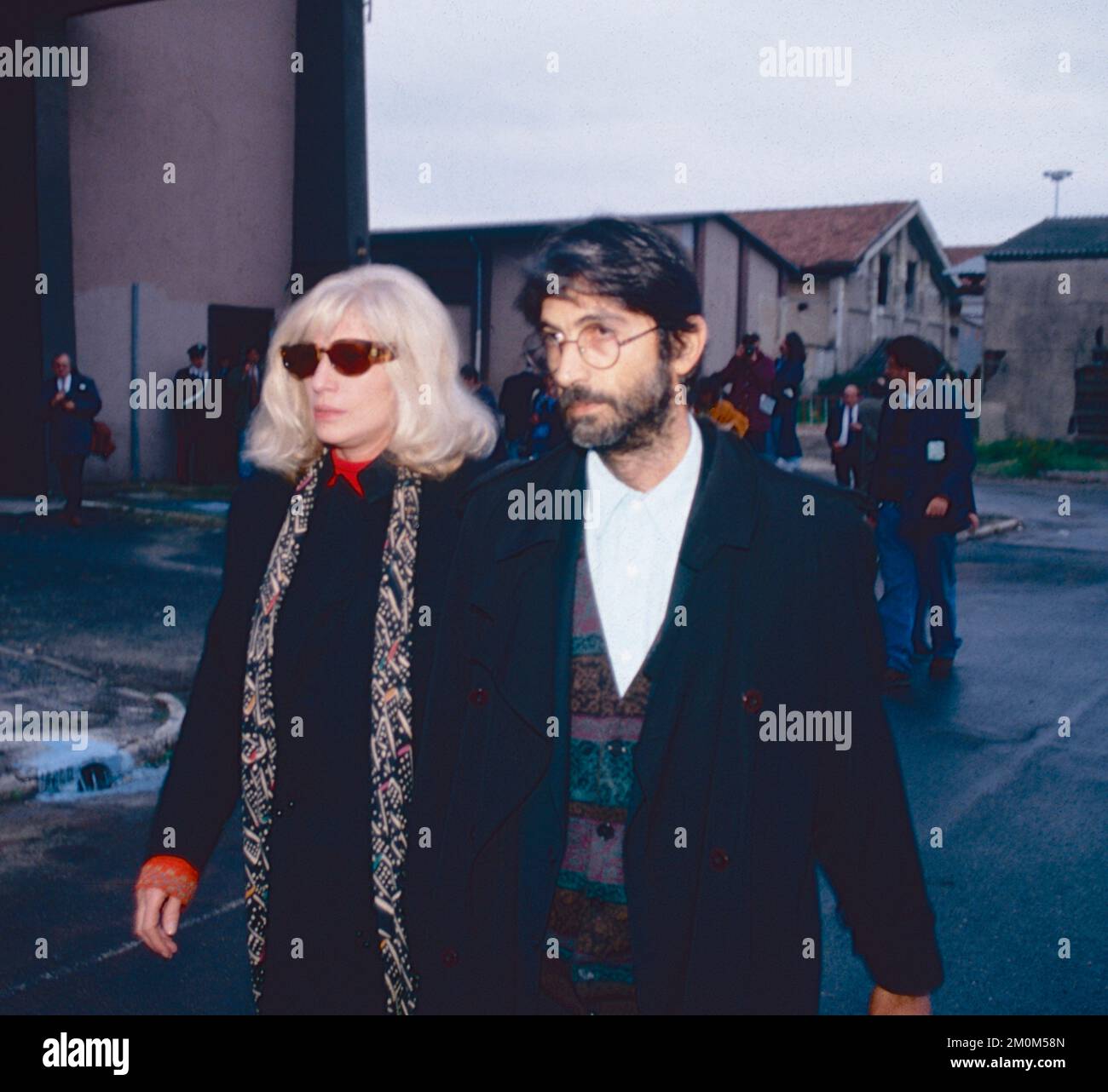 Italian actress Monica Vitti and husband film director Roberto Russo at ...