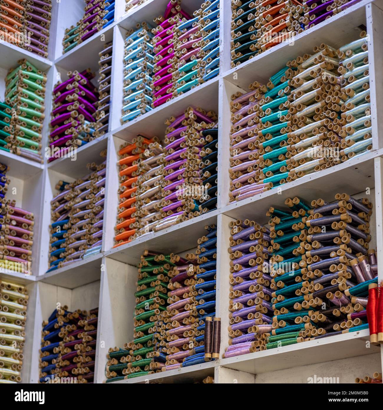 Cotton embroidery threads hi-res stock photography and images - Alamy