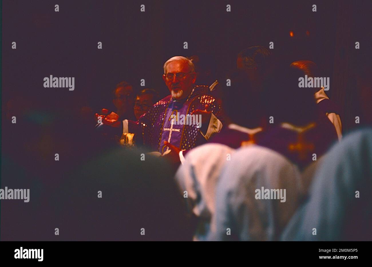 Dutch Jesuit priest Peter Hans Kolvenbach celebrating mass at the 34th ...