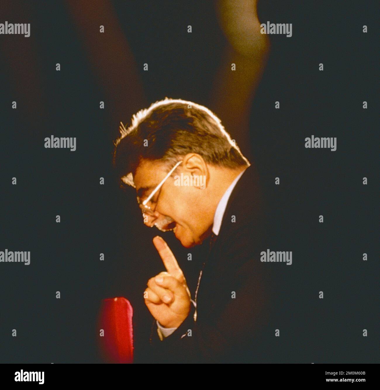 Italian politician Achille Occhetto at a demonstration, Rome, Italy ...