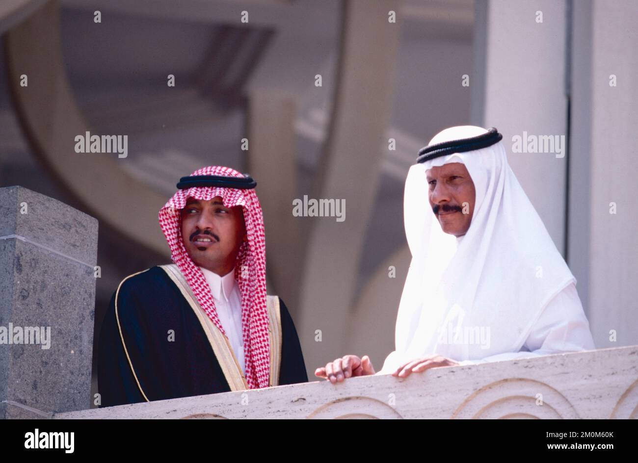 Muslim faithful at the opening of the mosque of Rome, Italy 1995 Stock ...