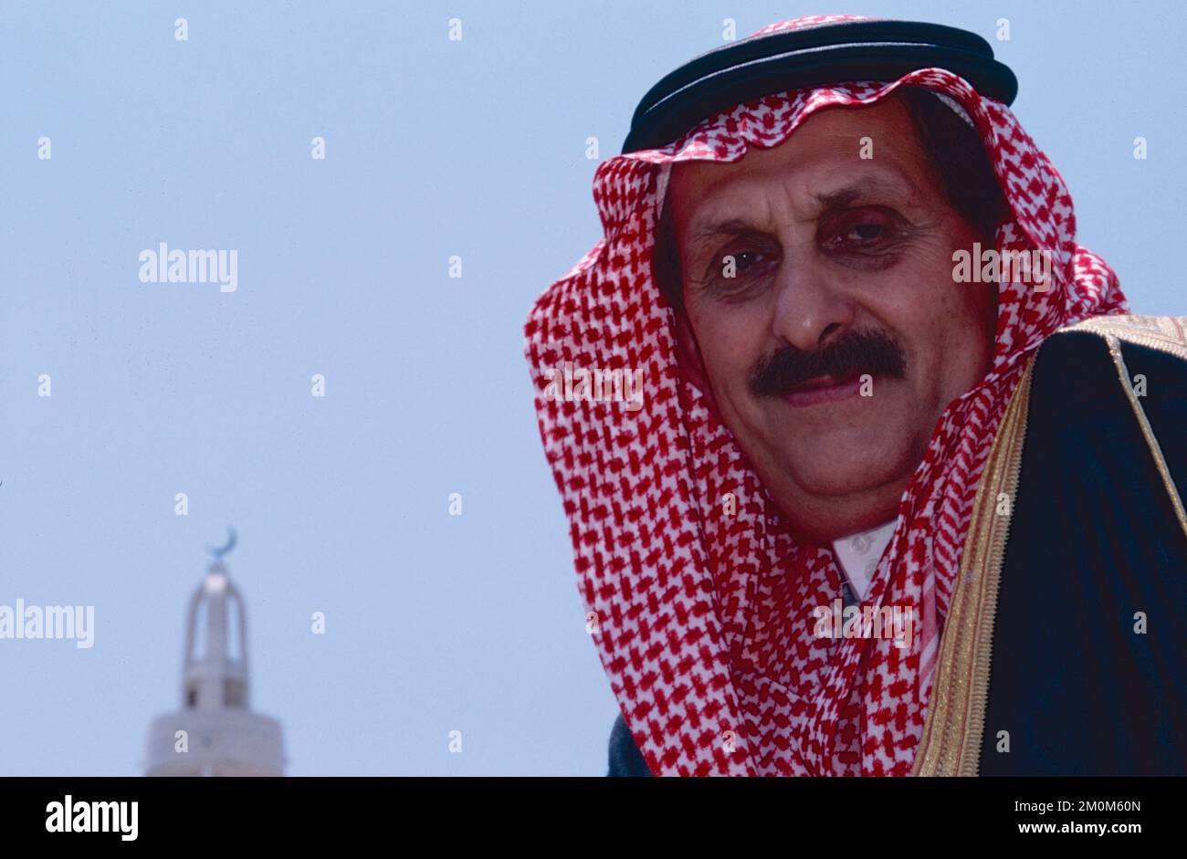 A muslim faithful at the opening of the mosque of Rome, Italy 1995 ...