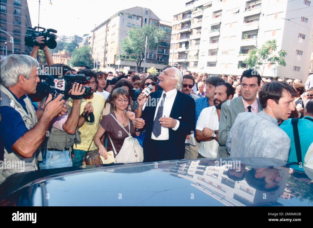 Italian radical politician Giacinto said Marco Pannella at a protest ...