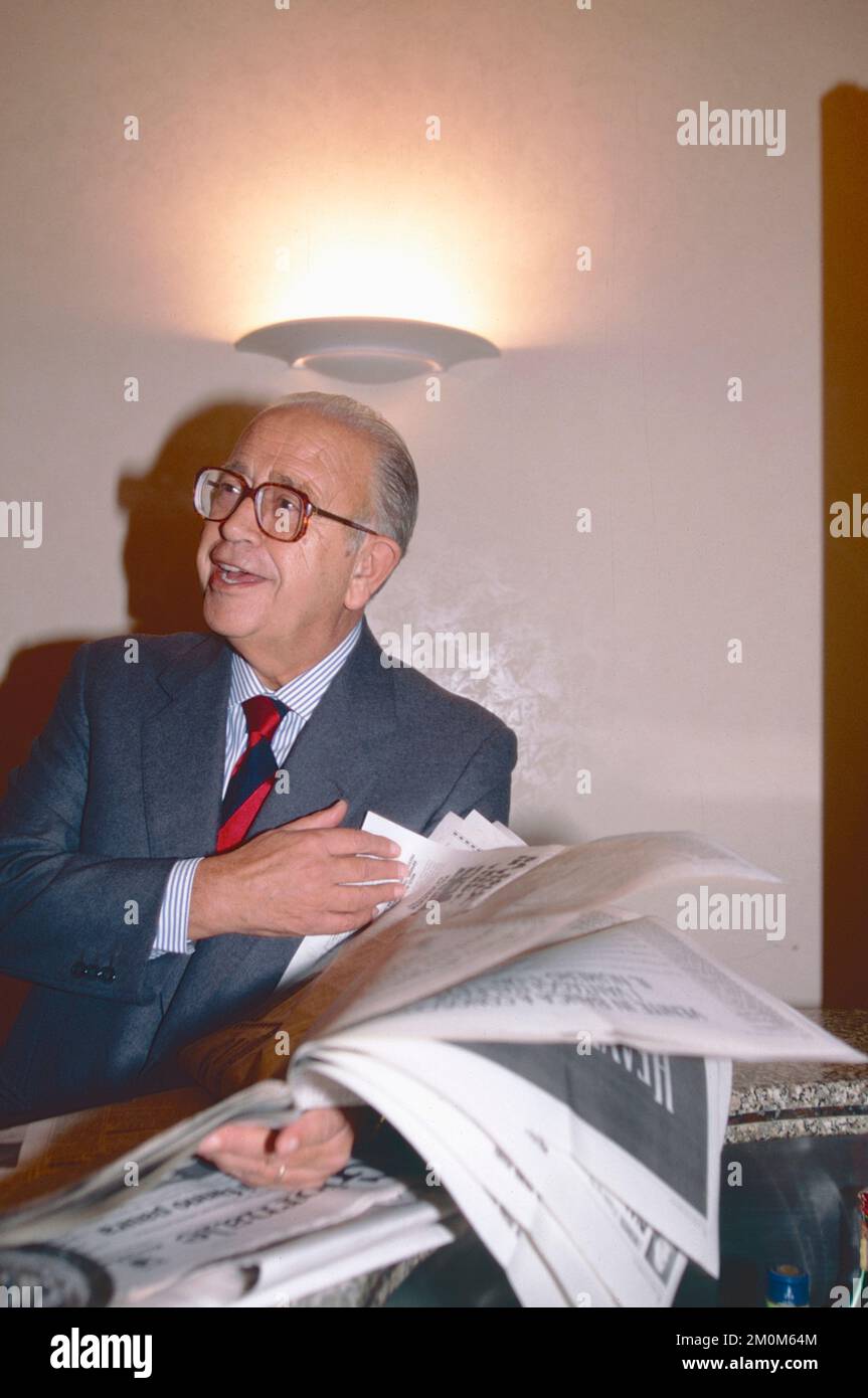 Italian journalist Giovanni Giovannini, President FIEG, Rome, Italy ...