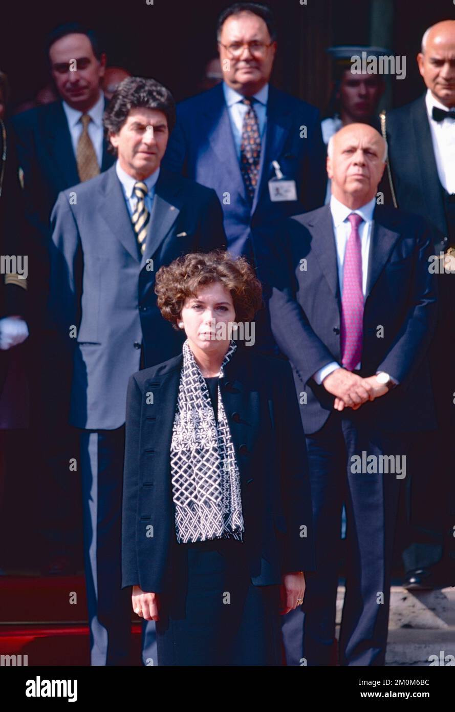 Italian politician Irene Pivetti, President of the Italian House of ...