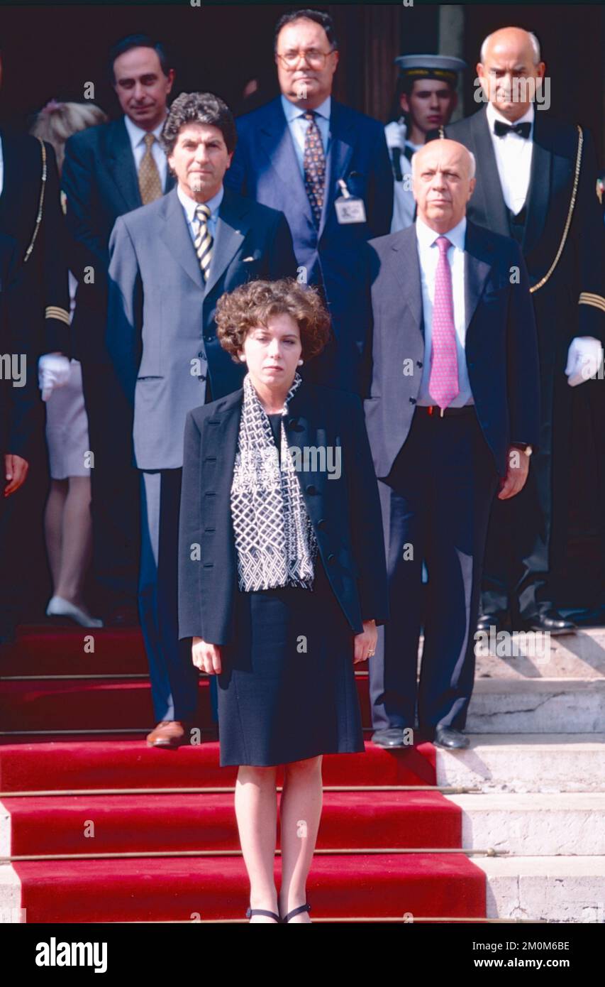 Italian politician Irene Pivetti, President of the Italian House of ...