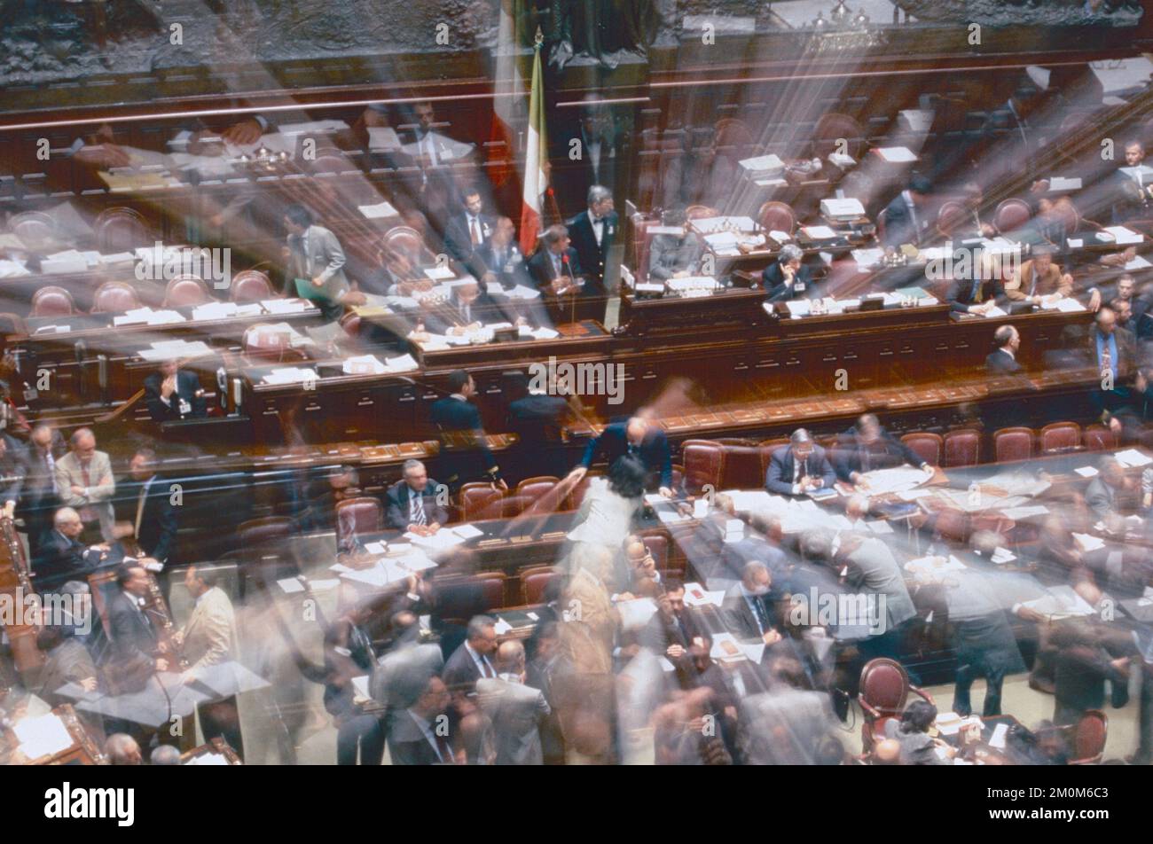View of the Italian House of Representatives, Rome, Italy 1995 Stock ...