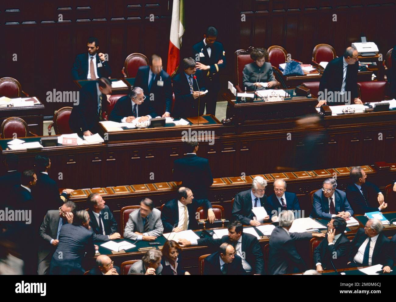 President Irene Pivetti and the government bench at the vote of no ...