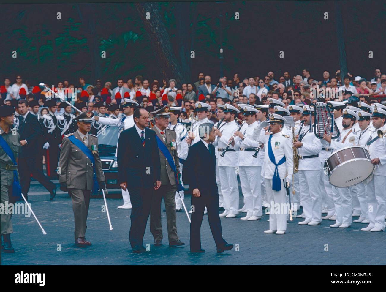 Japanese Emperor Akihito visiting Rome, Italy 1993 Stock Photo - Alamy
