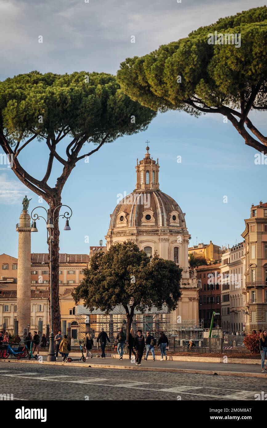 Rome, Italy- November 2022: The beautiful ruins and architectures by ...