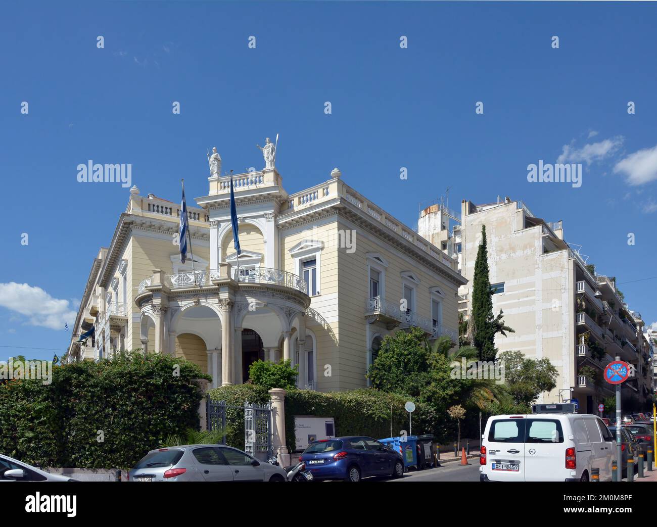 The neoclassical Stathatos Mansion, built 1895, now housing the Museum ...