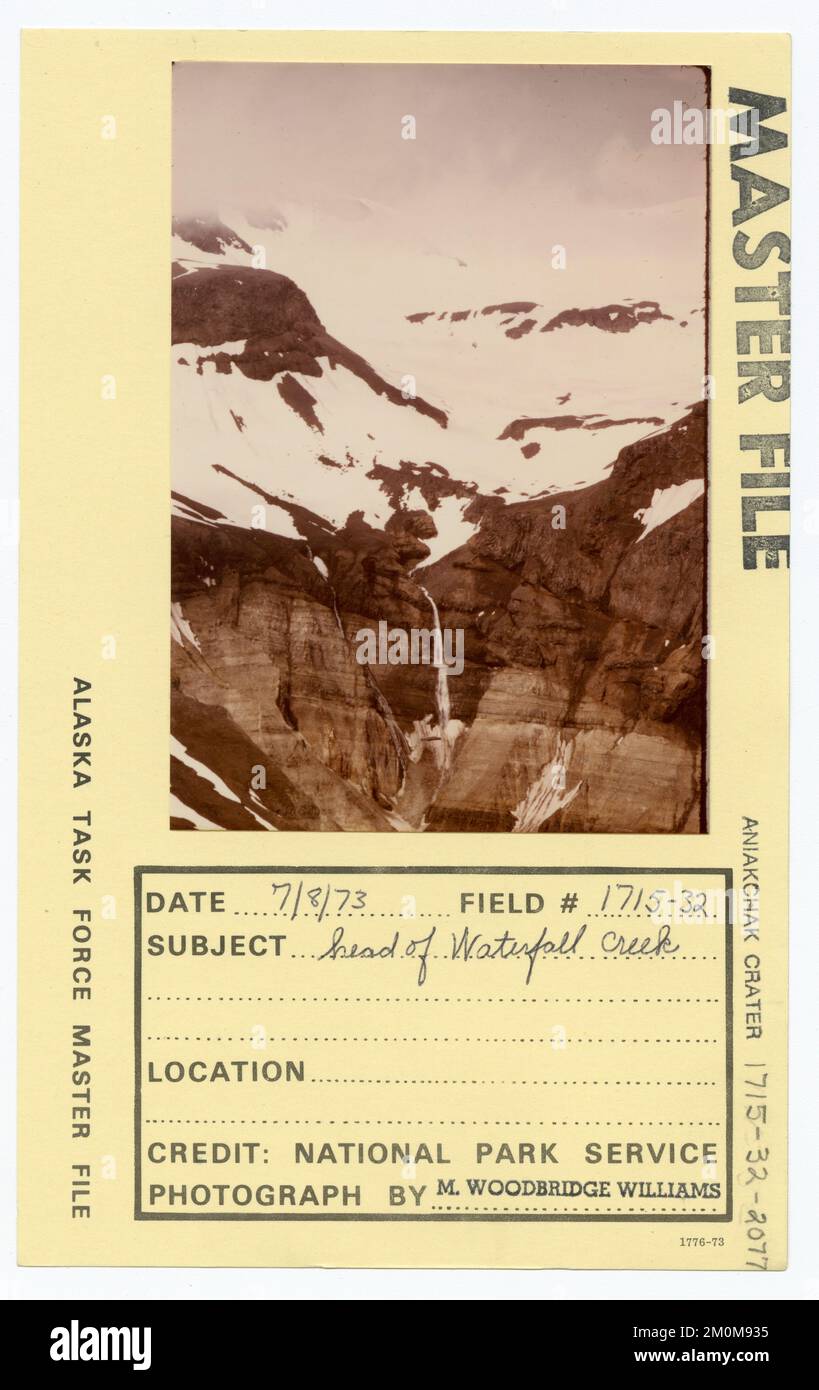 Head of Waterfall Creek. Alaska Task Force Photographs Stock Photo - Alamy