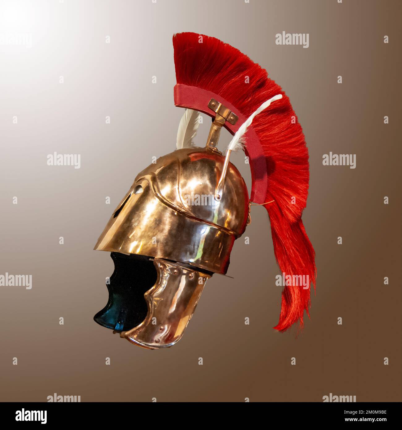 Roman Legionary soldier's helmets and armour exhibit at the Roman Villa ...