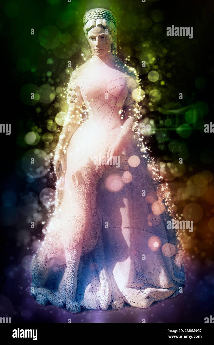 Digitally Enhanced Statue of Erzsebet Kiralyne, 1837-1898, Keszthely ...