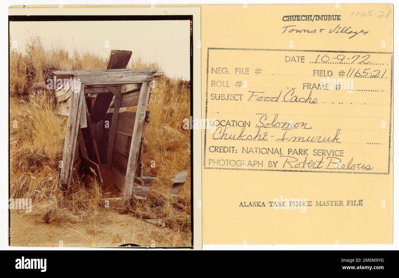 Food cache. Alaska Task Force Photographs Stock Photo - Alamy