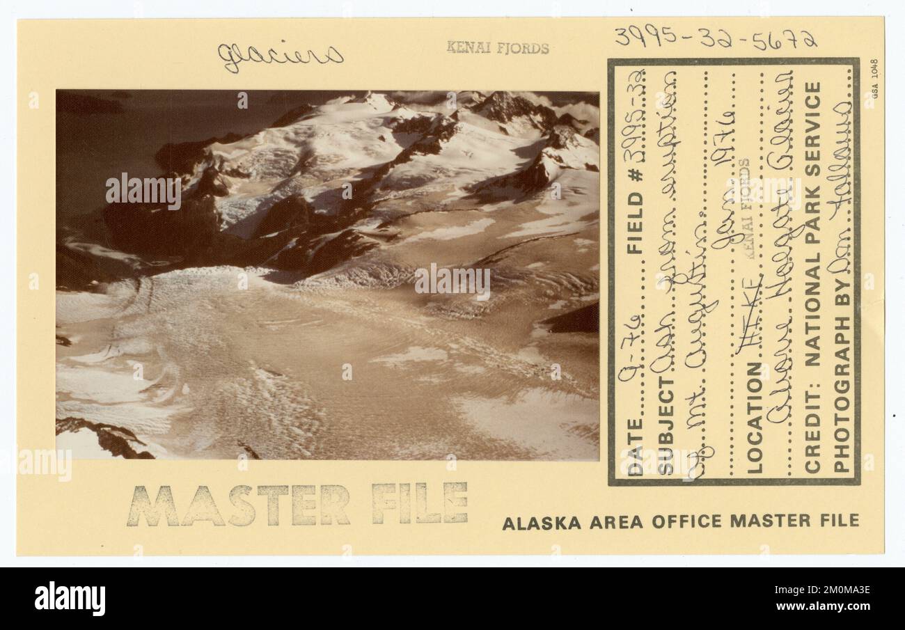 Ash from eruption of Mount Augustin. Alaska Task Force Photographs ...