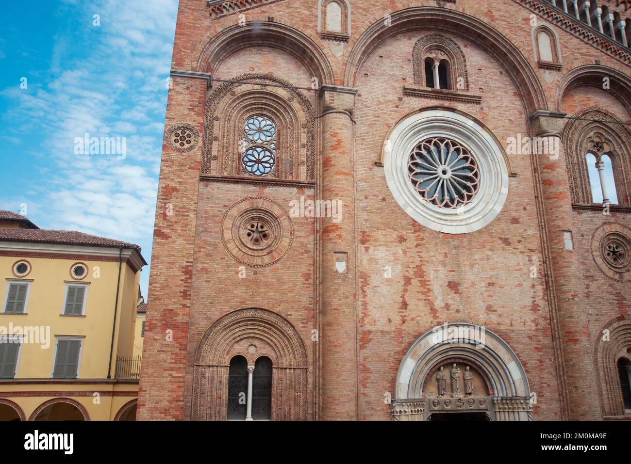 Italy, Lombardy, Crema, Detail Facade Cathedral Stock Photo - Alamy