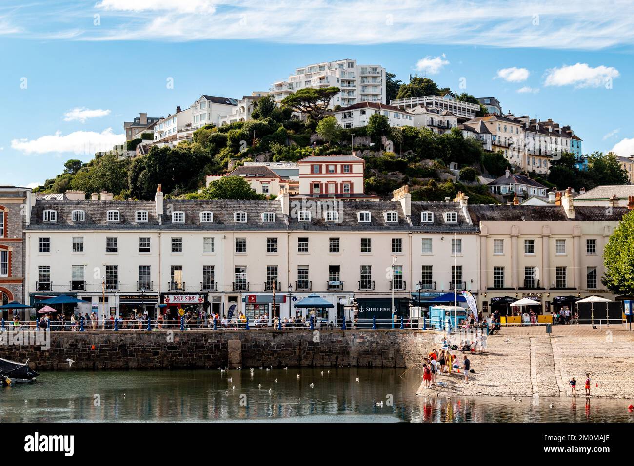A view of Torquay across the harbour, Devon, UK Stock Photo - Alamy