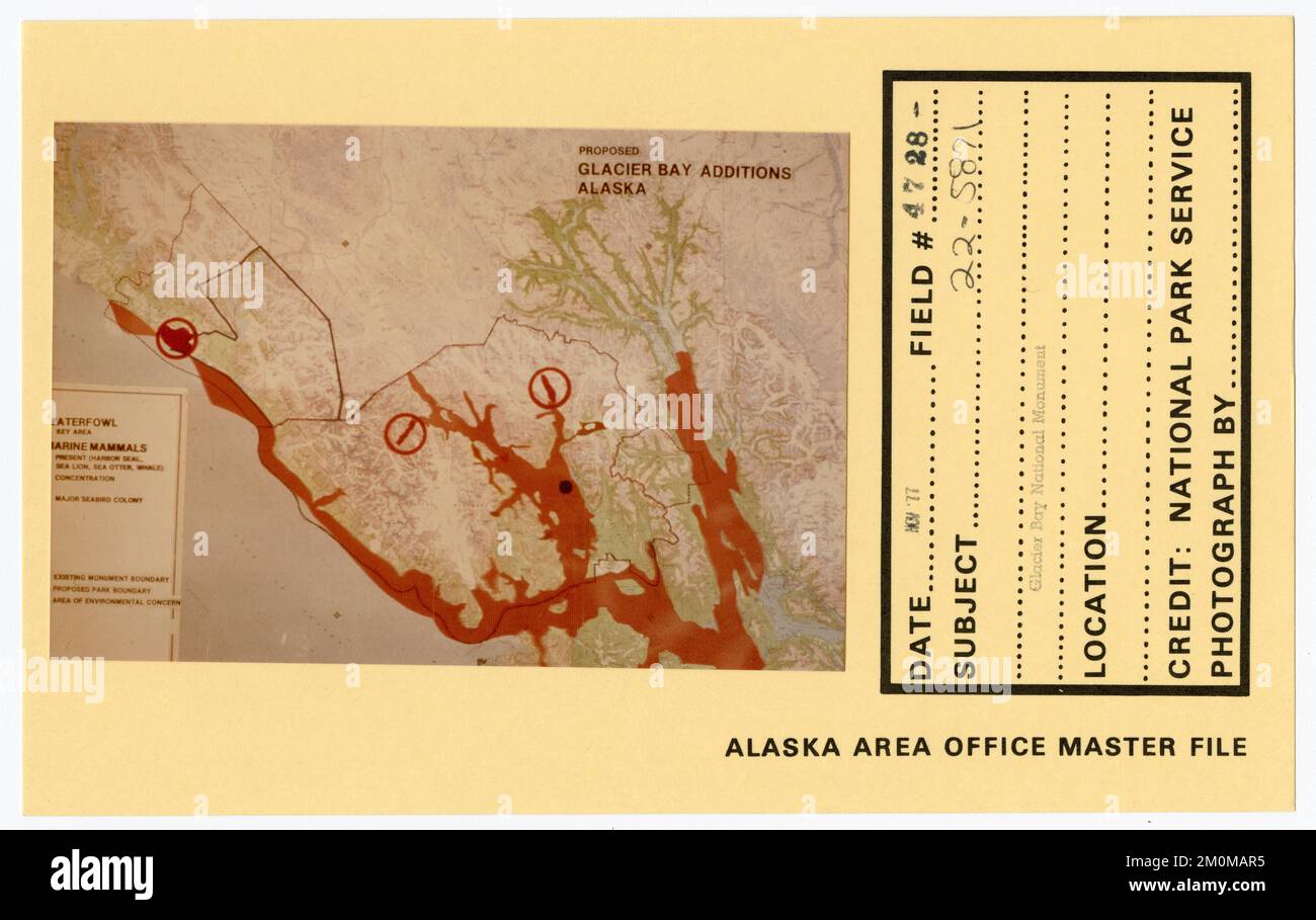 Glacier Bay National Monument. Alaska Task Force Photographs Stock ...
