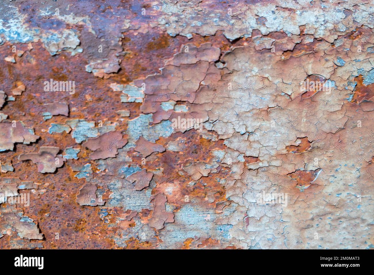 rusting metal peeling off a wall Stock Photo - Alamy