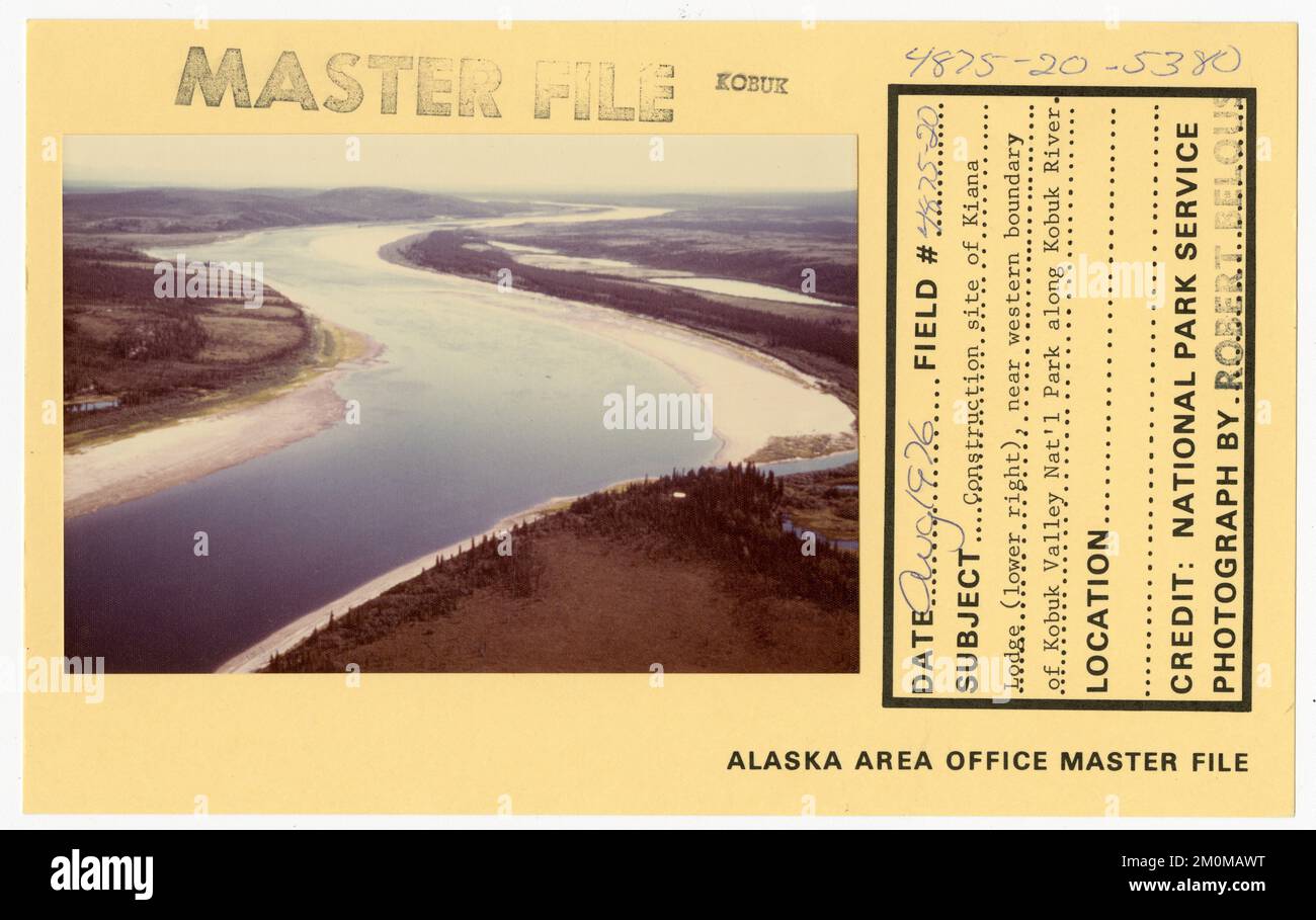 Construction site of Kiana Lodge (lower right), near western boundary ...
