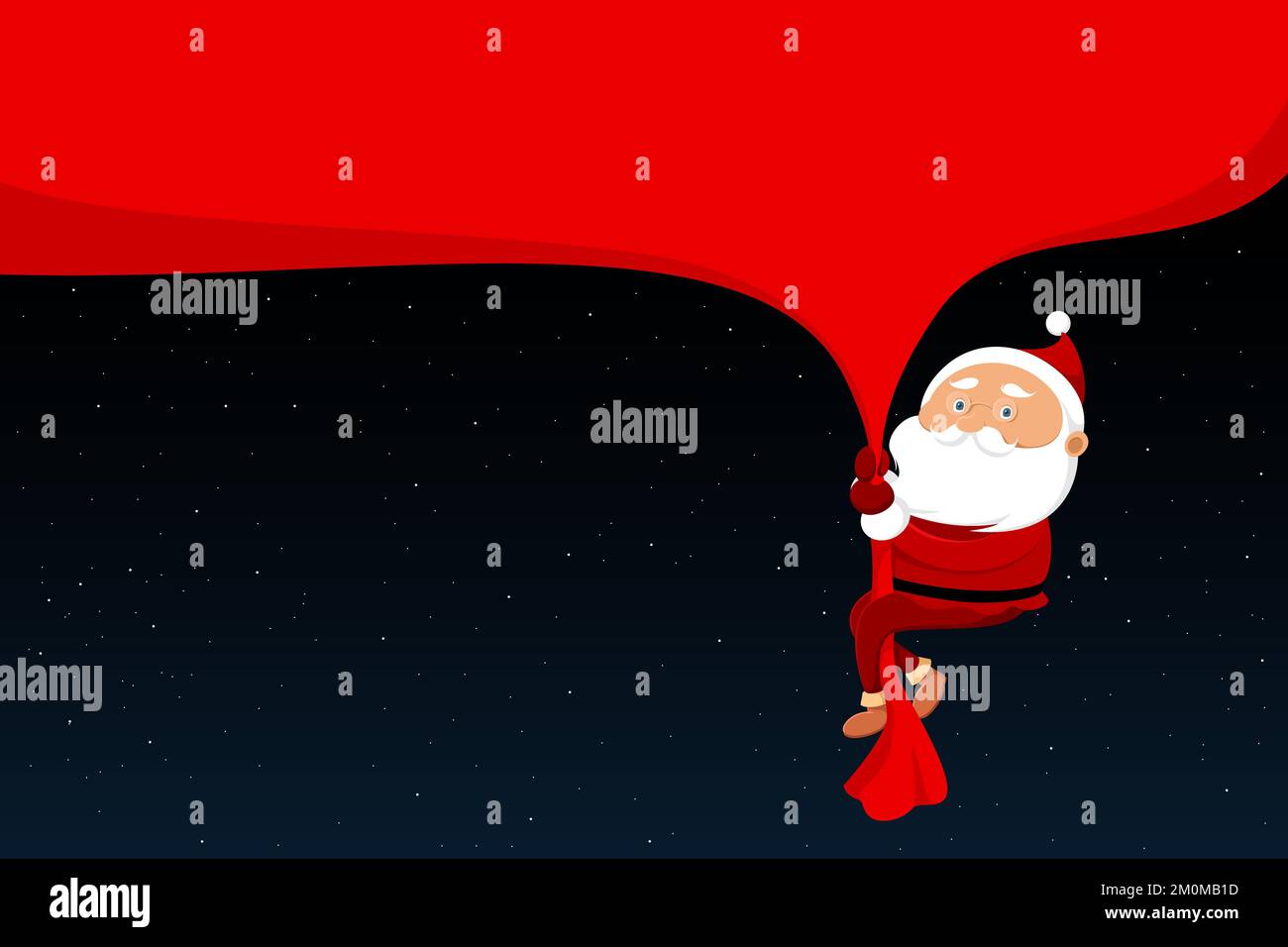 Cartoon santa claus coming Stock Vector Images - Alamy