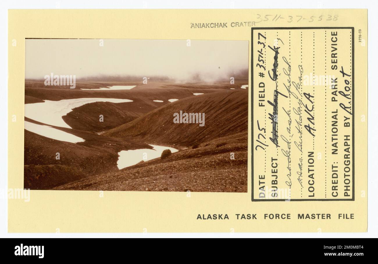 Eroded ash field near Birthday Pass. Alaska Task Force Photographs ...