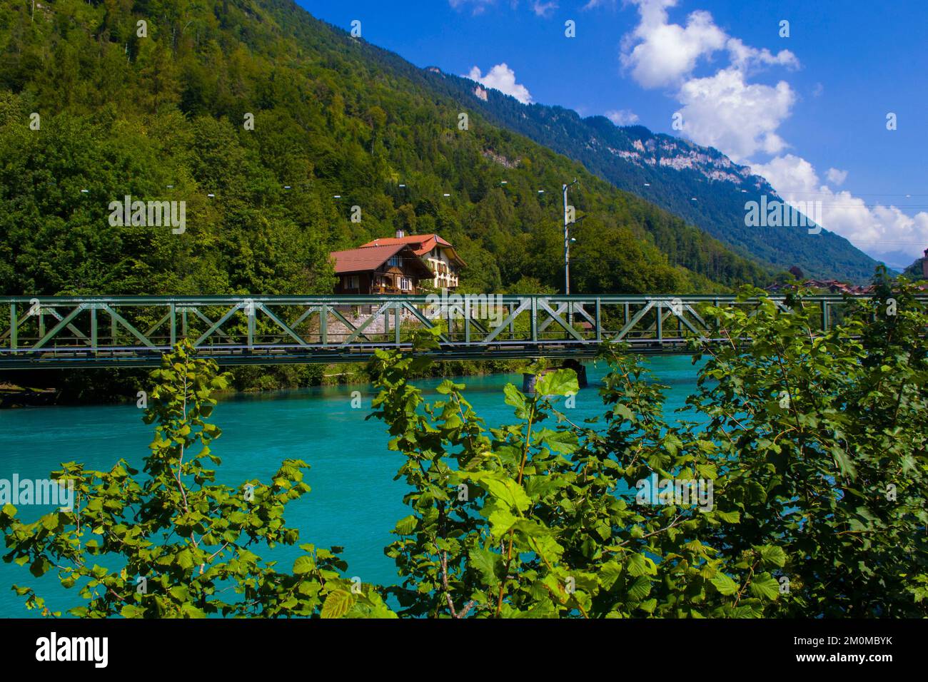 Aare river in Interlaken Stock Photo - Alamy