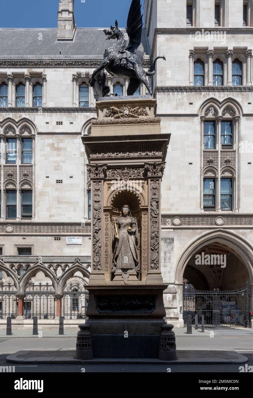 The Temple Bar Memorial in The Strand London Stock Photo - Alamy
