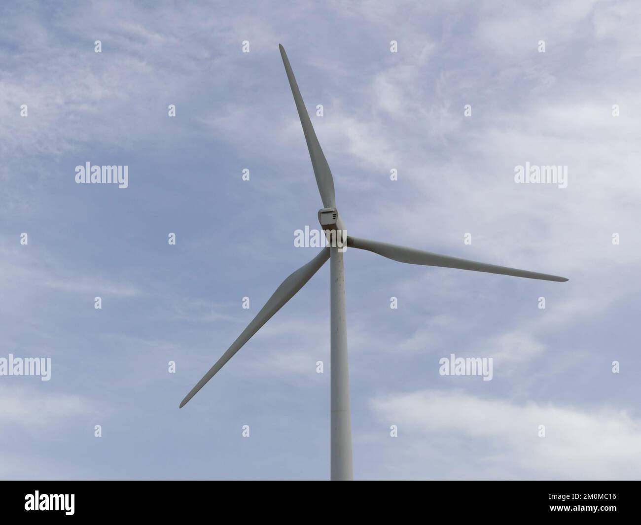 Detail of the blades of a windmill turning. Wind energy, renewable ...