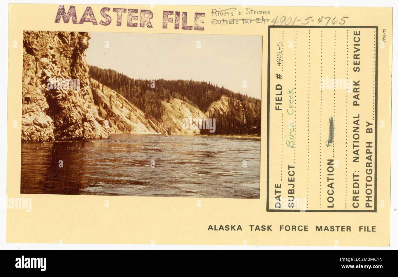 Birch Creek. Alaska Task Force Photographs Stock Photo - Alamy